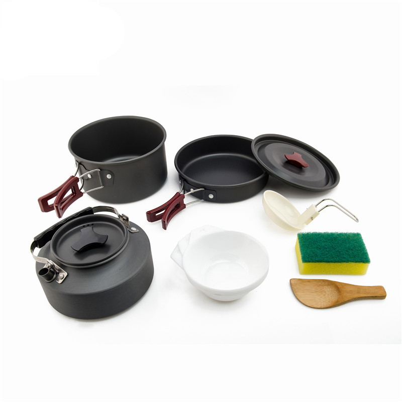 Camping Aluminium Alloy Cookware Set · OutdoorWorld Store